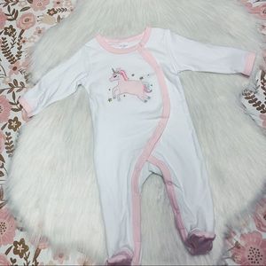 Starting Out | One Pieces | Unicorn Long Sleeve Footed Coverall | Poshmark